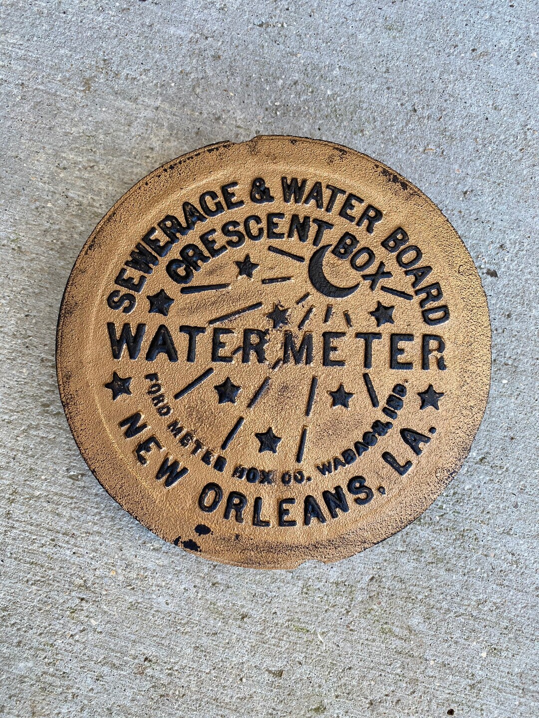 Away Game - Custom Authentic New Orleans Water Meter Cover - Etsy