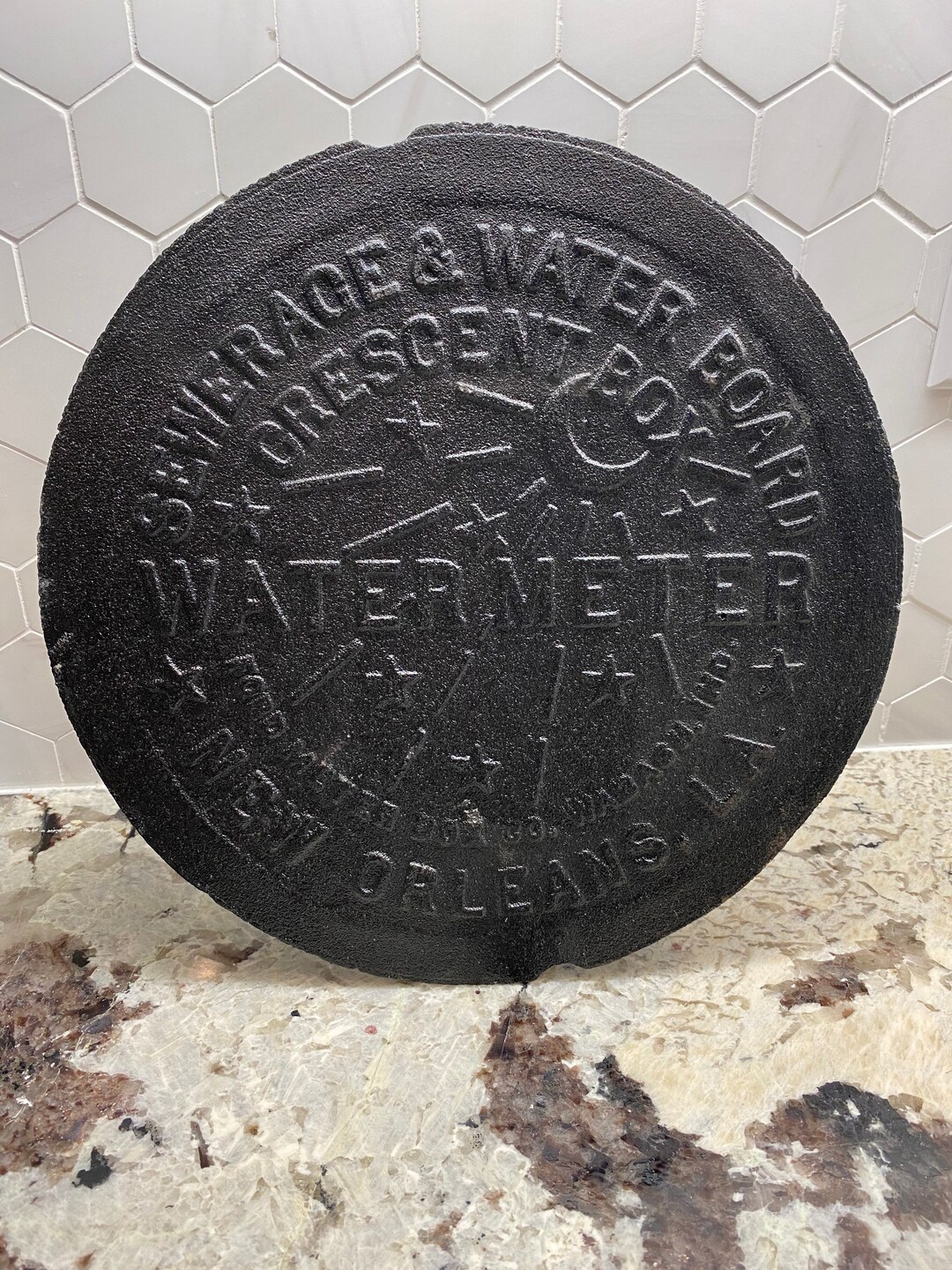 Custom Authentic New Orleans Water Meter Cover Replacement for Original ...