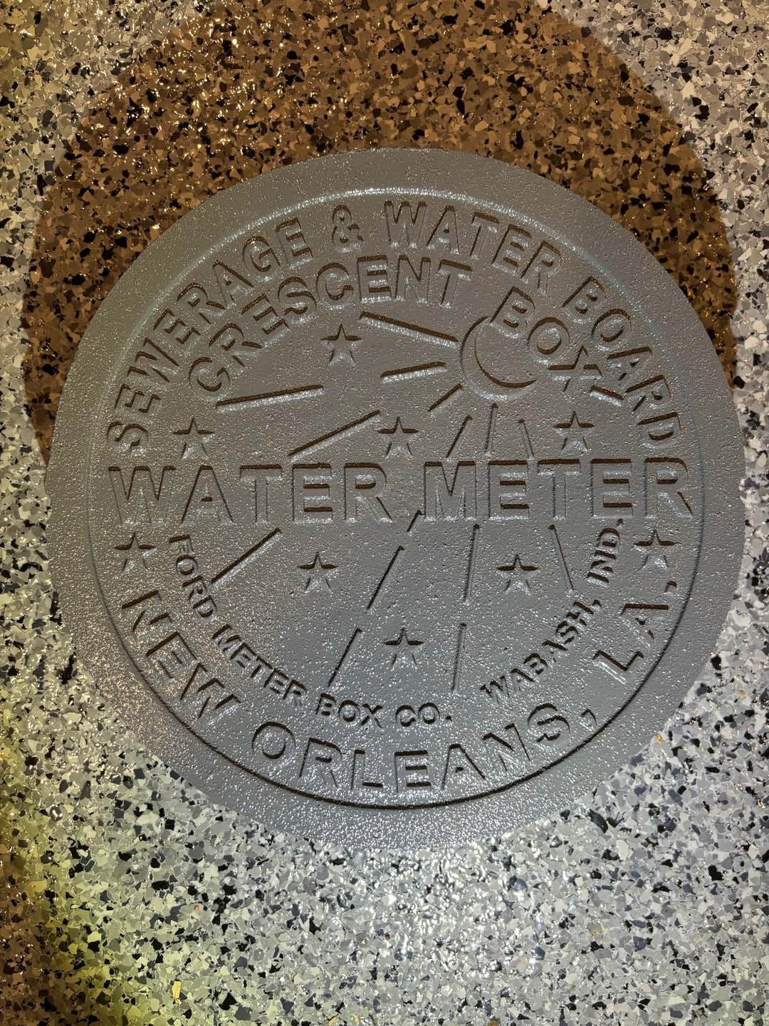 Agreeable Gray - Custom Painted Real New Orleans Water Meter Cover - Etsy