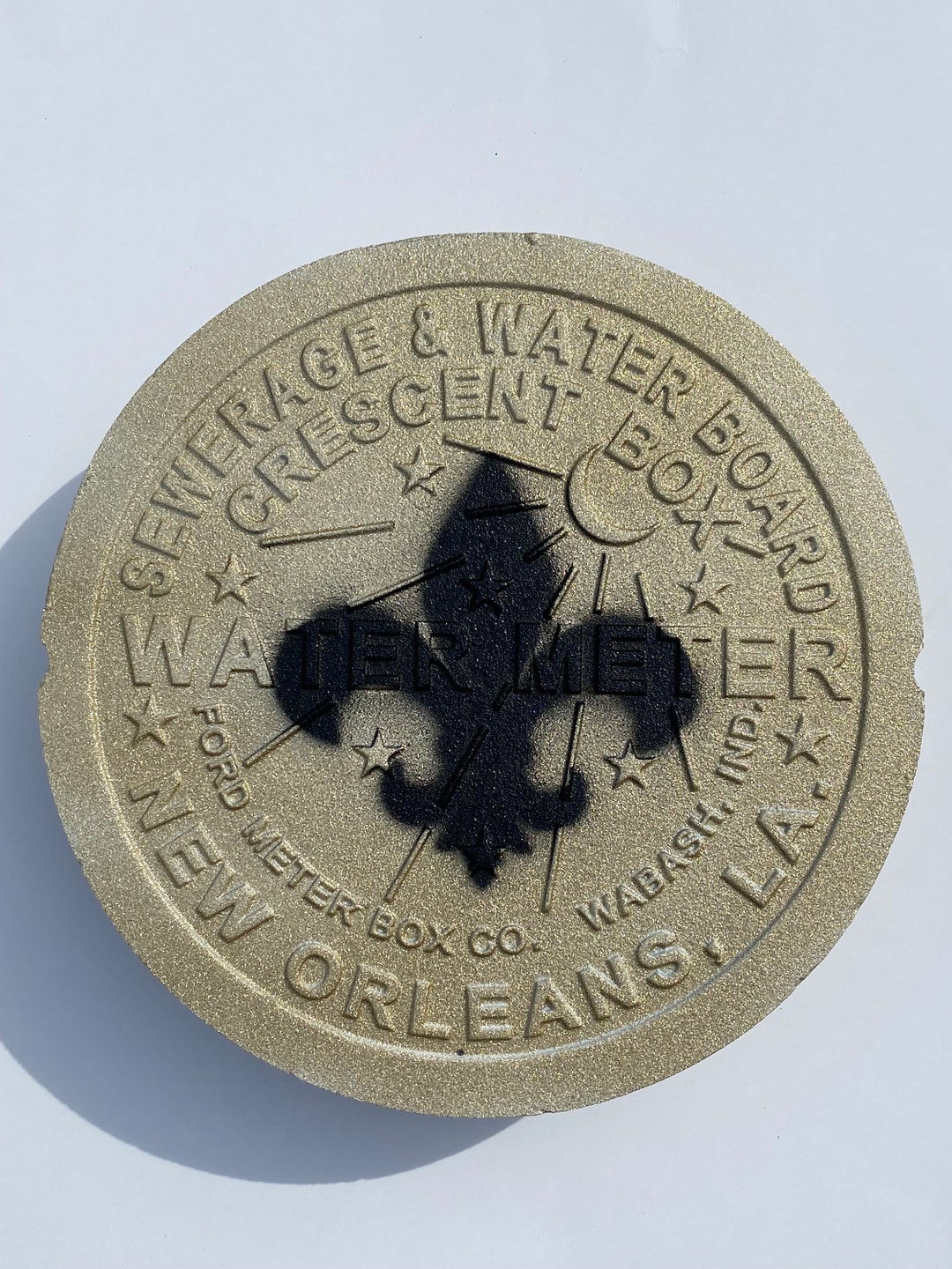 Superdome -custom Authentic New Orleans Water Meter Cover - Saints ...