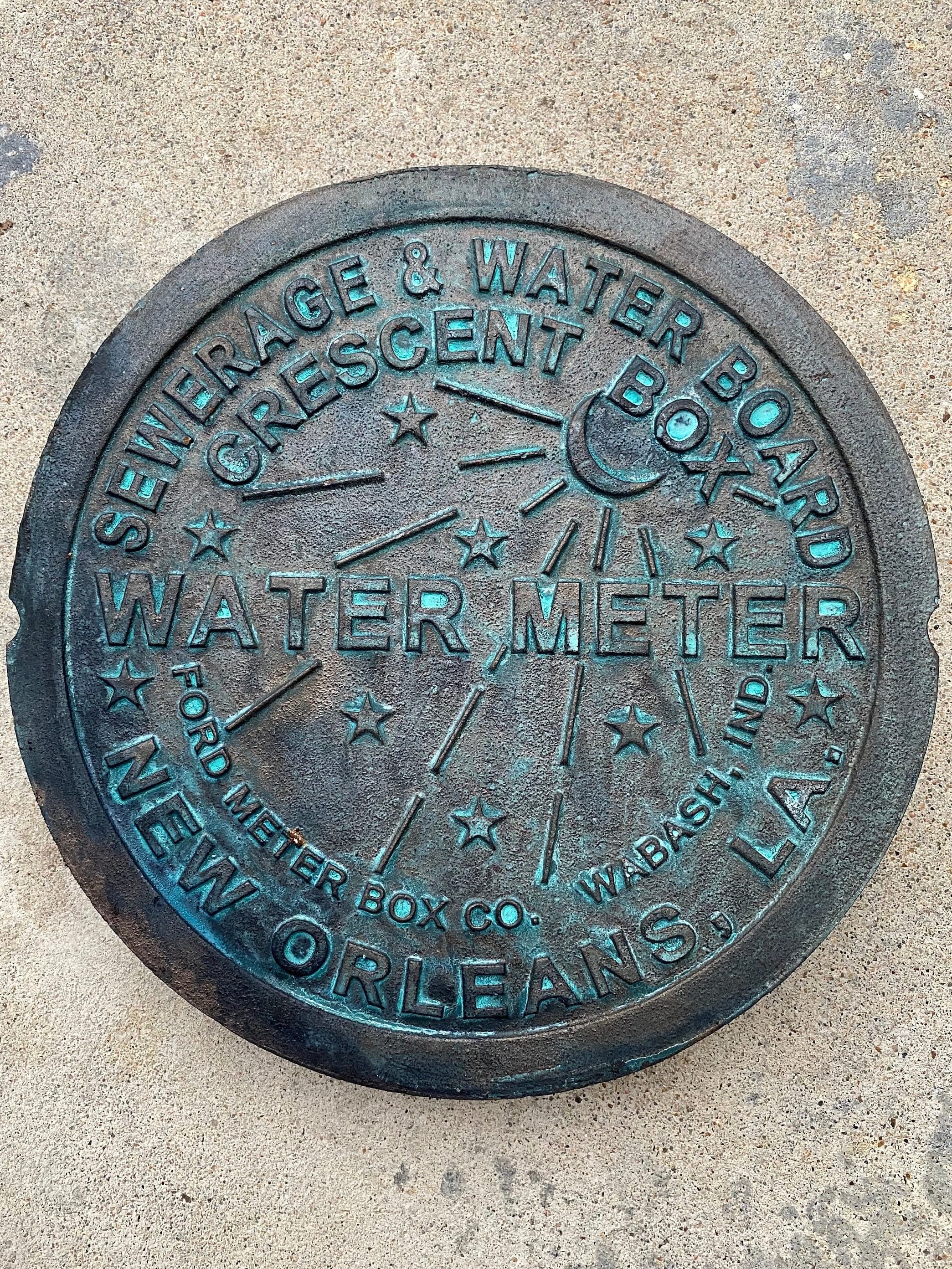 Jackson Square Custom Painted Real New Orleans Water Meter Cover - Etsy
