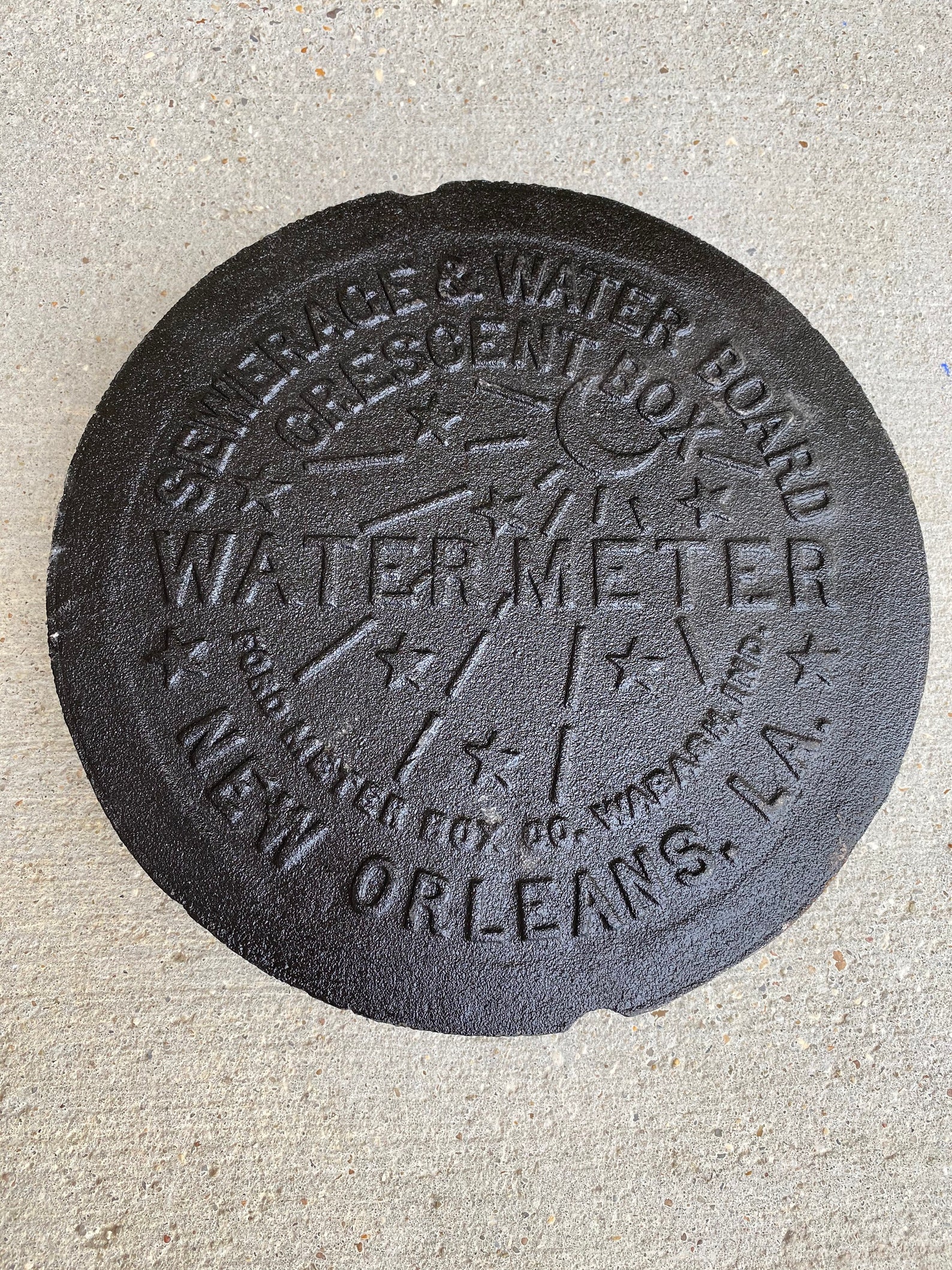 Custom Authentic New Orleans Water Meter Cover Replacement for Original ...