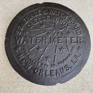 Custom Authentic New Orleans Water Meter Cover Replacement for Original ...