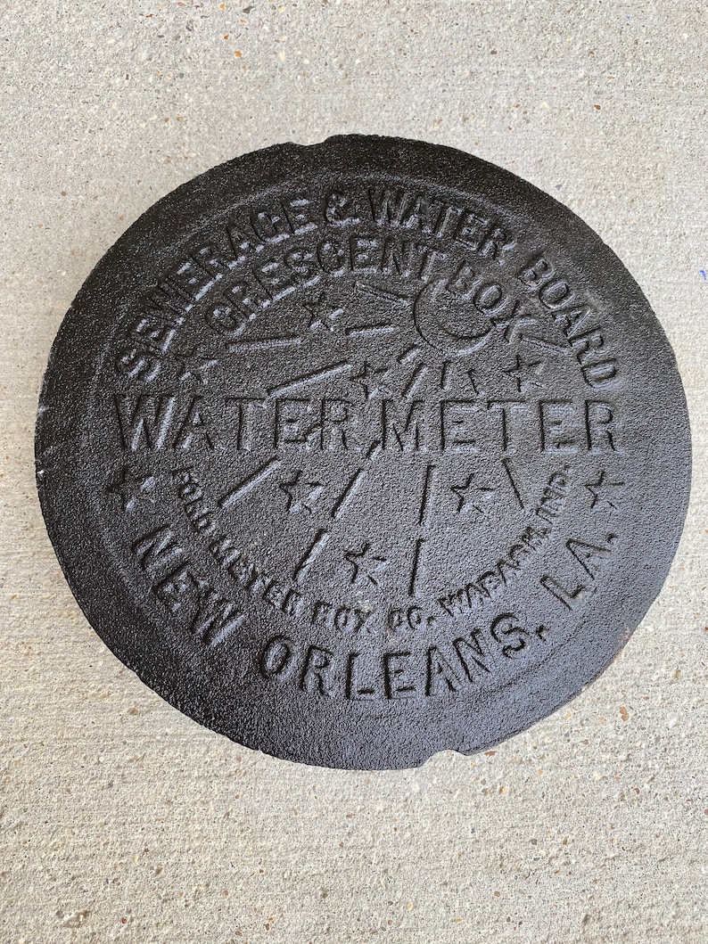Custom Authentic New Orleans Water Meter Cover Replacement for Original ...