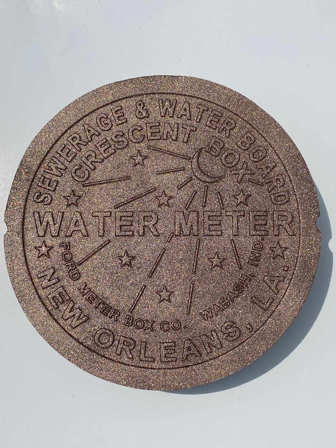Southern Decadence- Custom Glitter Painted Real New Orleans Water Meter ...