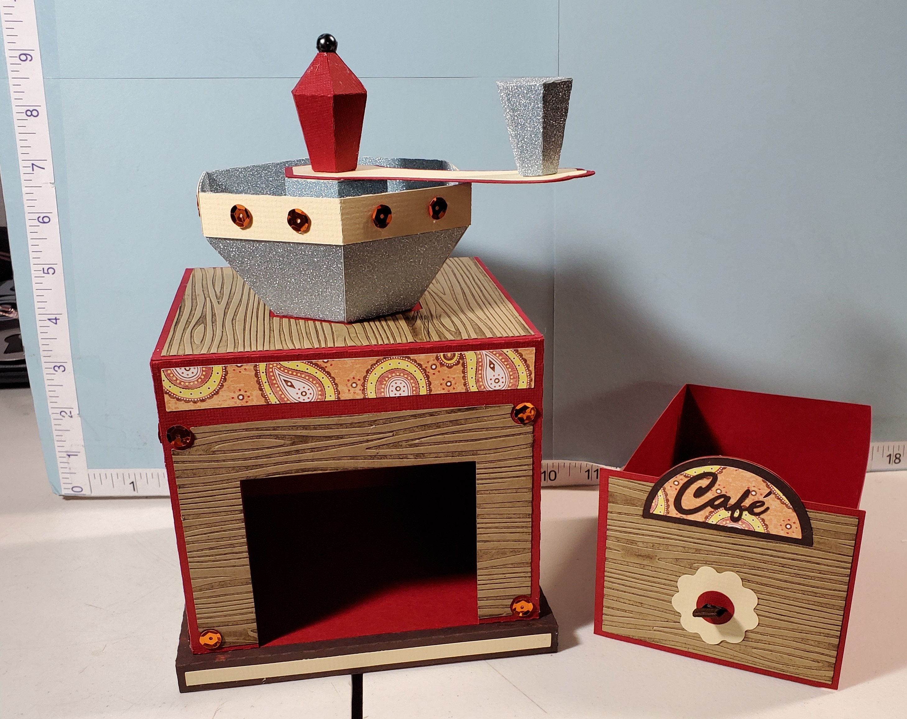 Vintage Coffee Grinder Gift Box - Etsy