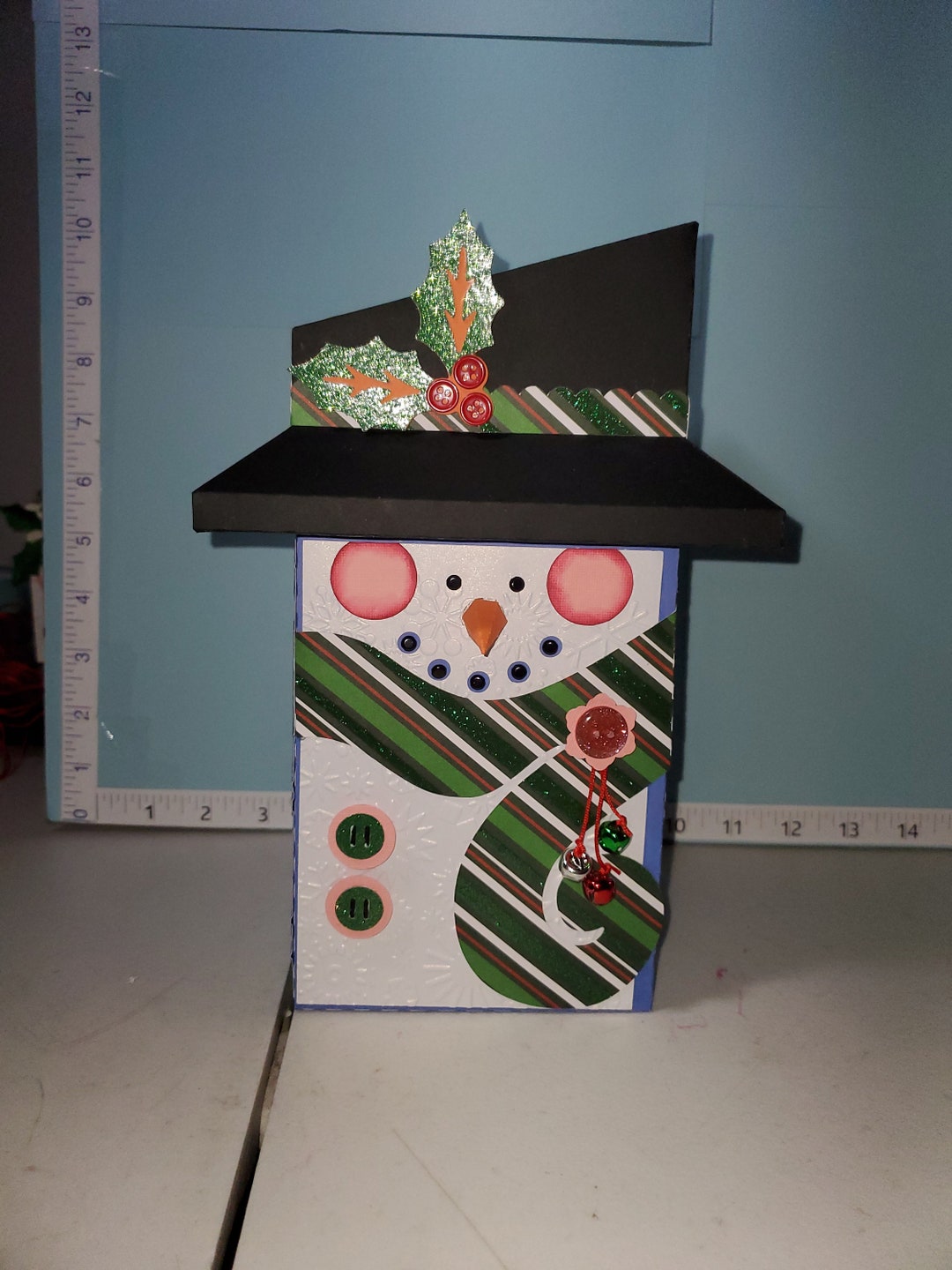 Gift Box Christmas Snowman - Etsy