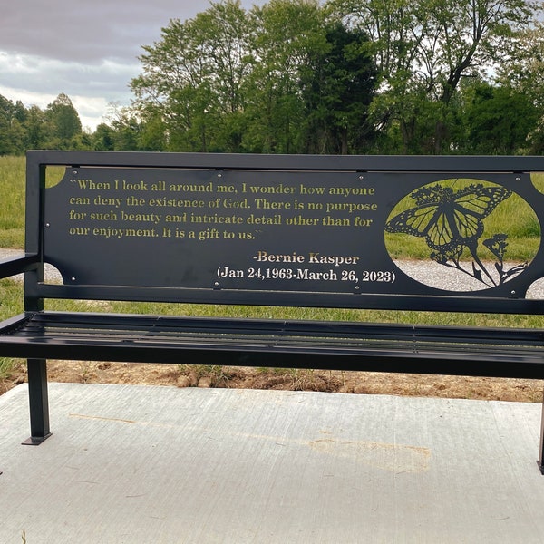 Memorial Bench Outdoor - Etsy