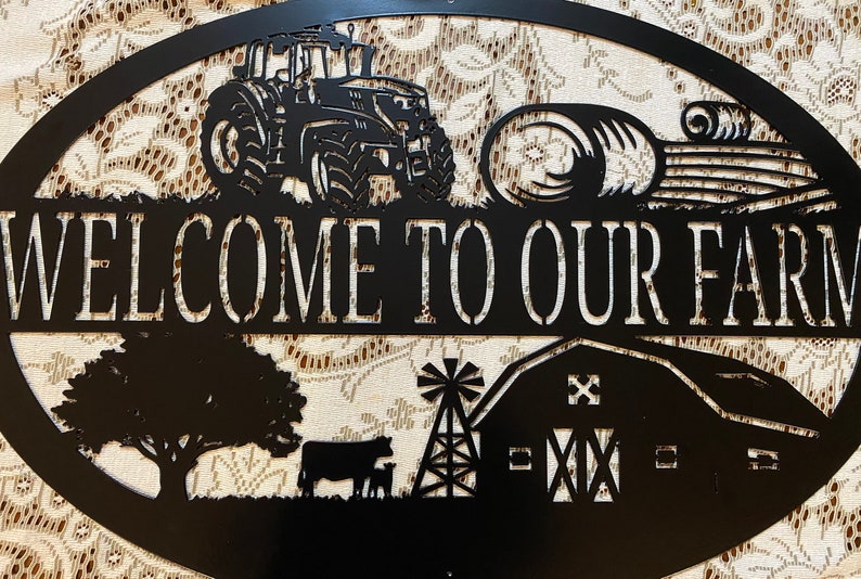 Welcome to Our Farm Sign - Etsy