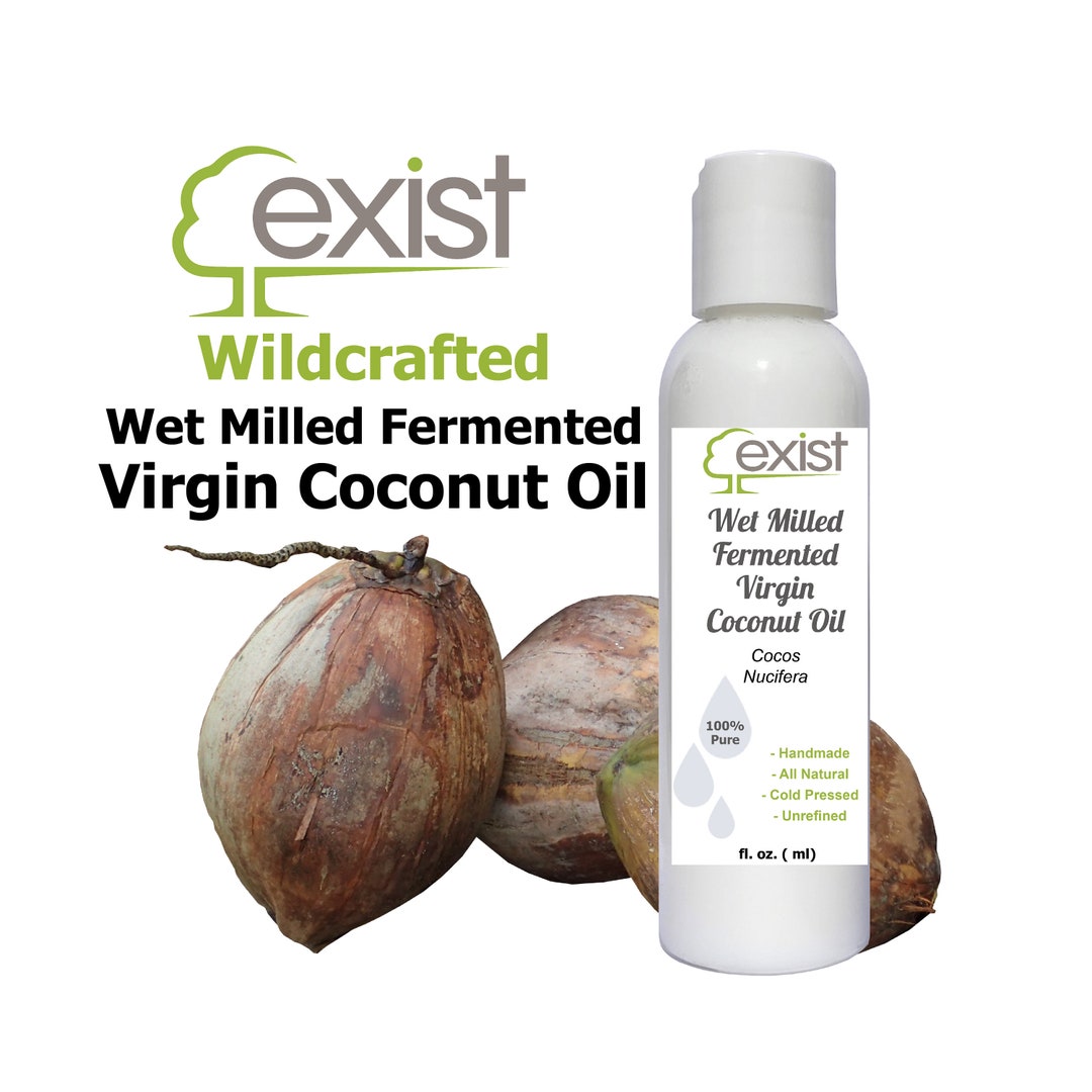 Wet Milled Fermented Coconut Oil - 100% Pure, Handmade, Cold Pressed ...