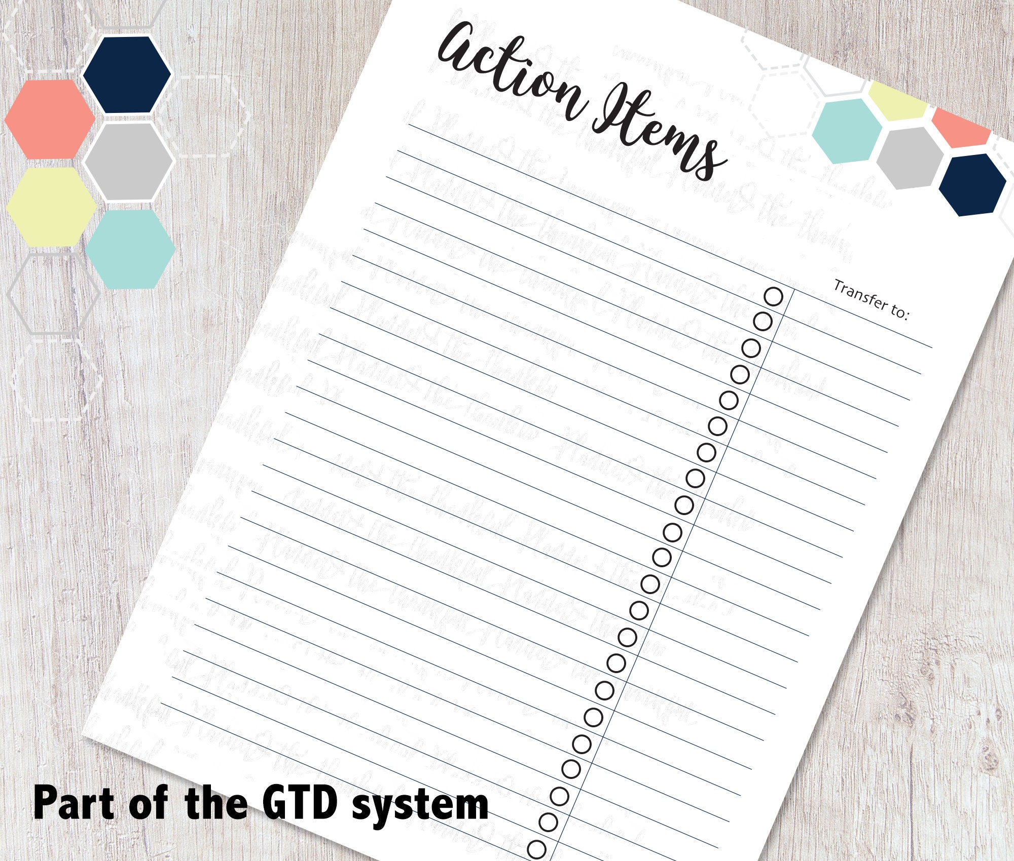 A4 | GTD BUNDLE | Getting Things Done System| Planner Printable's | PDF ...