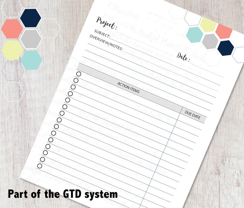 Classic Happy Planner | GTD BUNDLE | Getting Things Done System ...