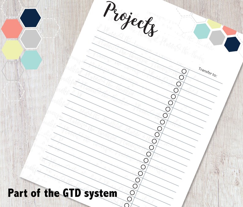 A4 GTD BUNDLE Getting Things Done System Planner - Etsy
