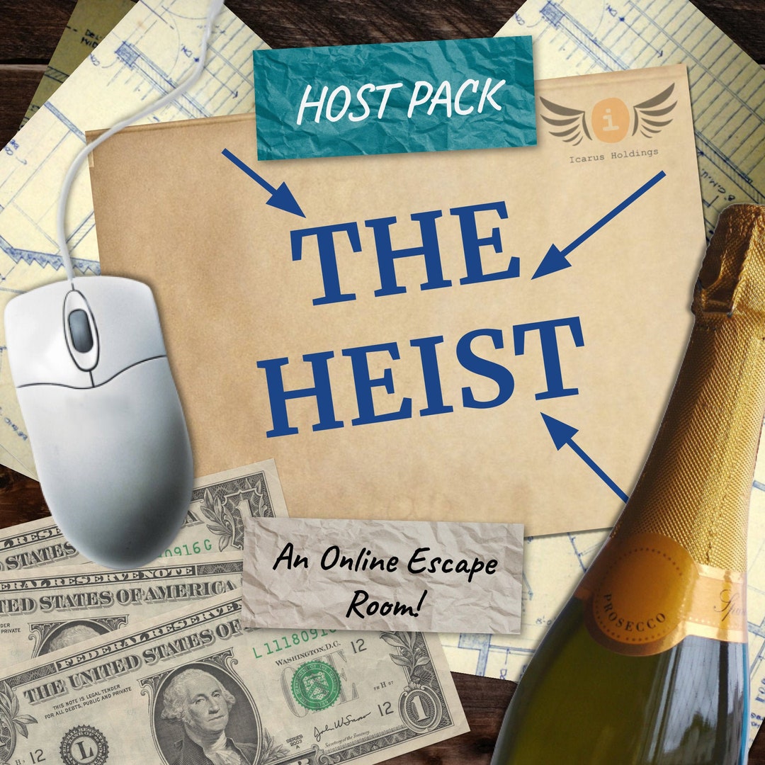 HOST: the Heist | Online Escape Room | Hosts Pack - Etsy