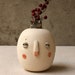 King / Handmade Ceramic Vase / Ceramic Face Vase / Funny Vase ...