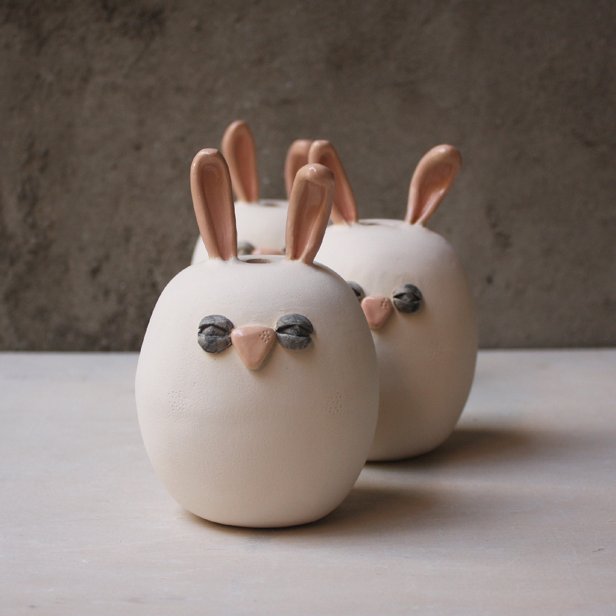 Rabbit / Handmade Ceramic Vase / Ceramic Face Vase / Funny - Etsy