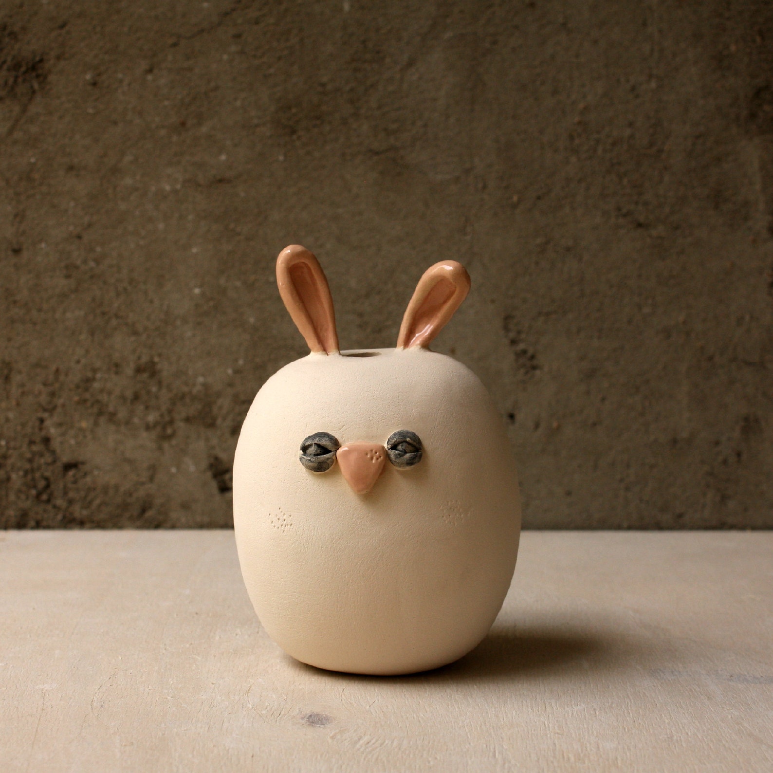 Rabbit / Handmade Ceramic Vase / Ceramic Face Vase / Funny - Etsy