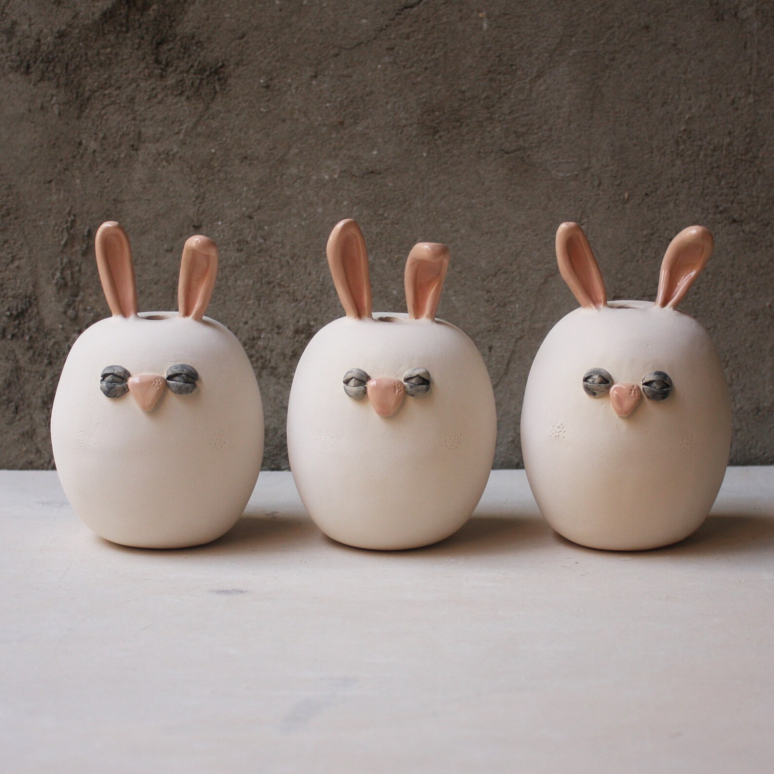 Rabbit / Handmade Ceramic Vase / Ceramic Face Vase / Funny - Etsy