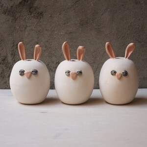 Rabbit / Handmade Ceramic Vase / Ceramic Face Vase / Funny Vase ...
