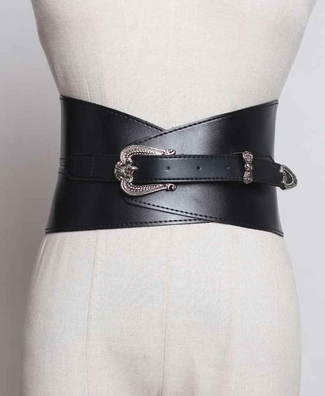 Wide Belt PU Leather Beltgirl Wide Beltred Beltornament - Etsy