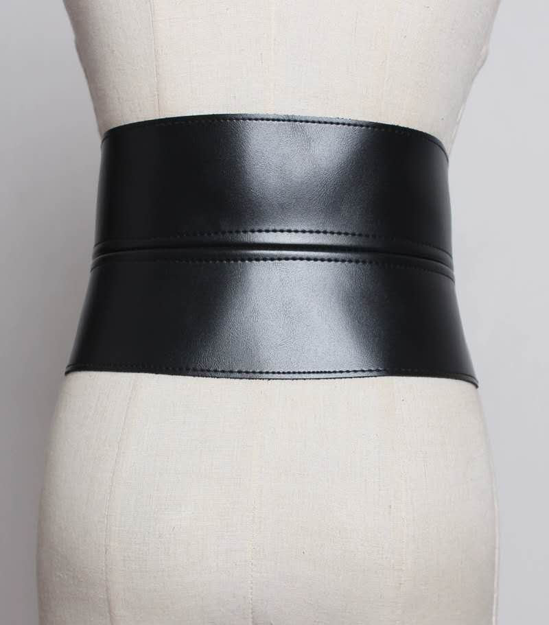 Wide Belt PU Leather Beltgirl Wide Beltred Beltornament - Etsy