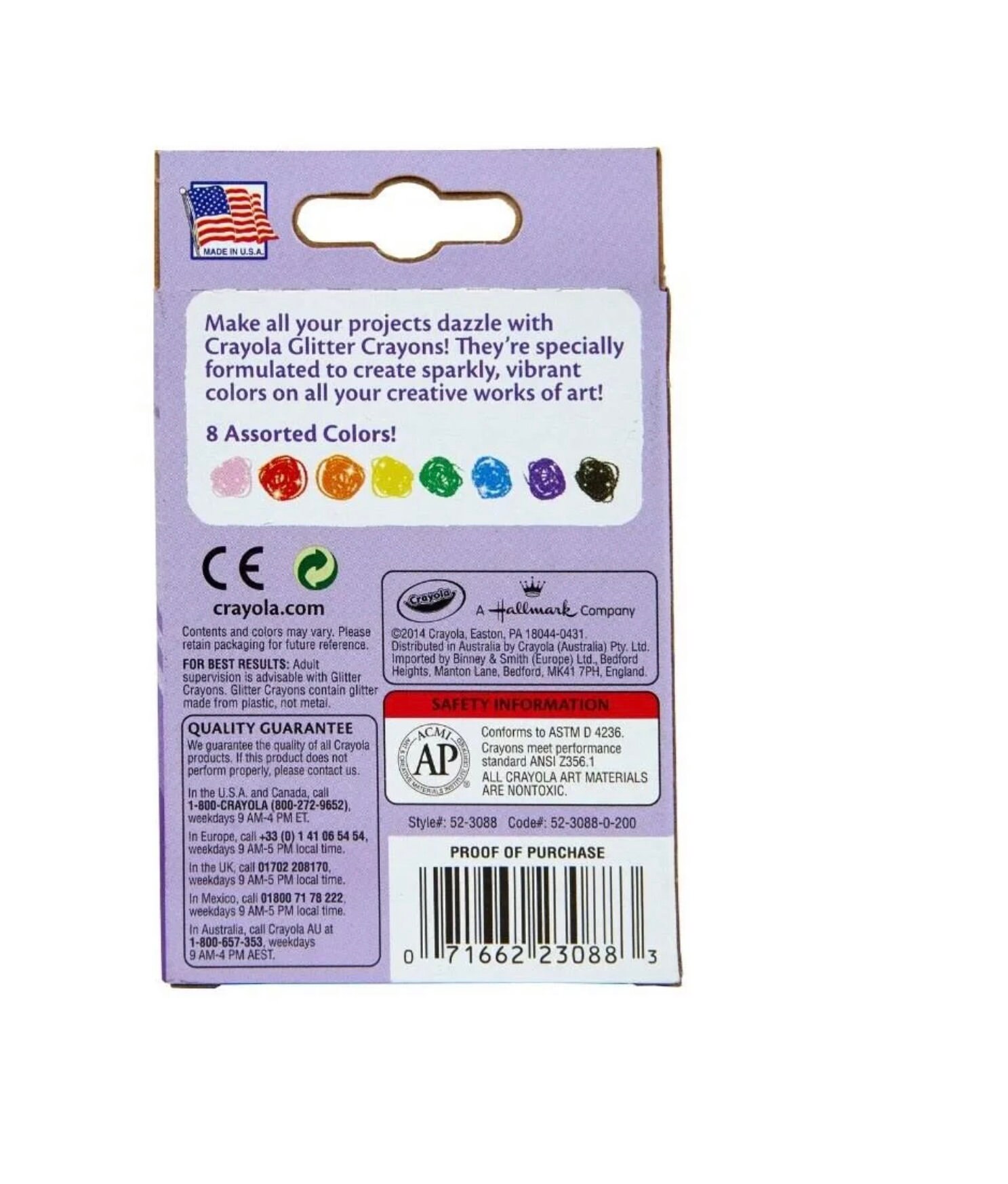 2 Crayola Glitter Crayons 8 Pack - Etsy