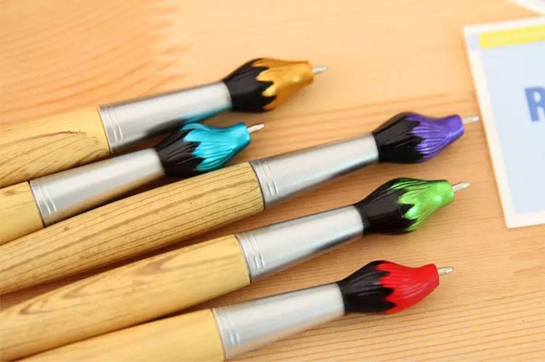 Colorful, Fun Paint Brush Stationary Pen - Etsy