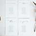 Table Number Wedding Seating Chart Table Assignment Card Modern ...