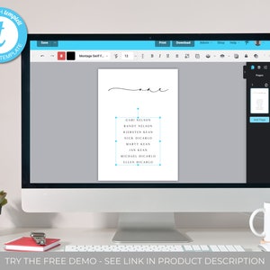 Table Number Wedding Seating Chart Table Assignment Card Modern ...