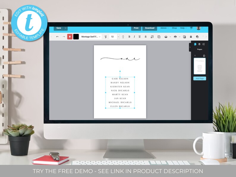 Table Number Wedding Seating Chart Table Assignment Card Modern ...