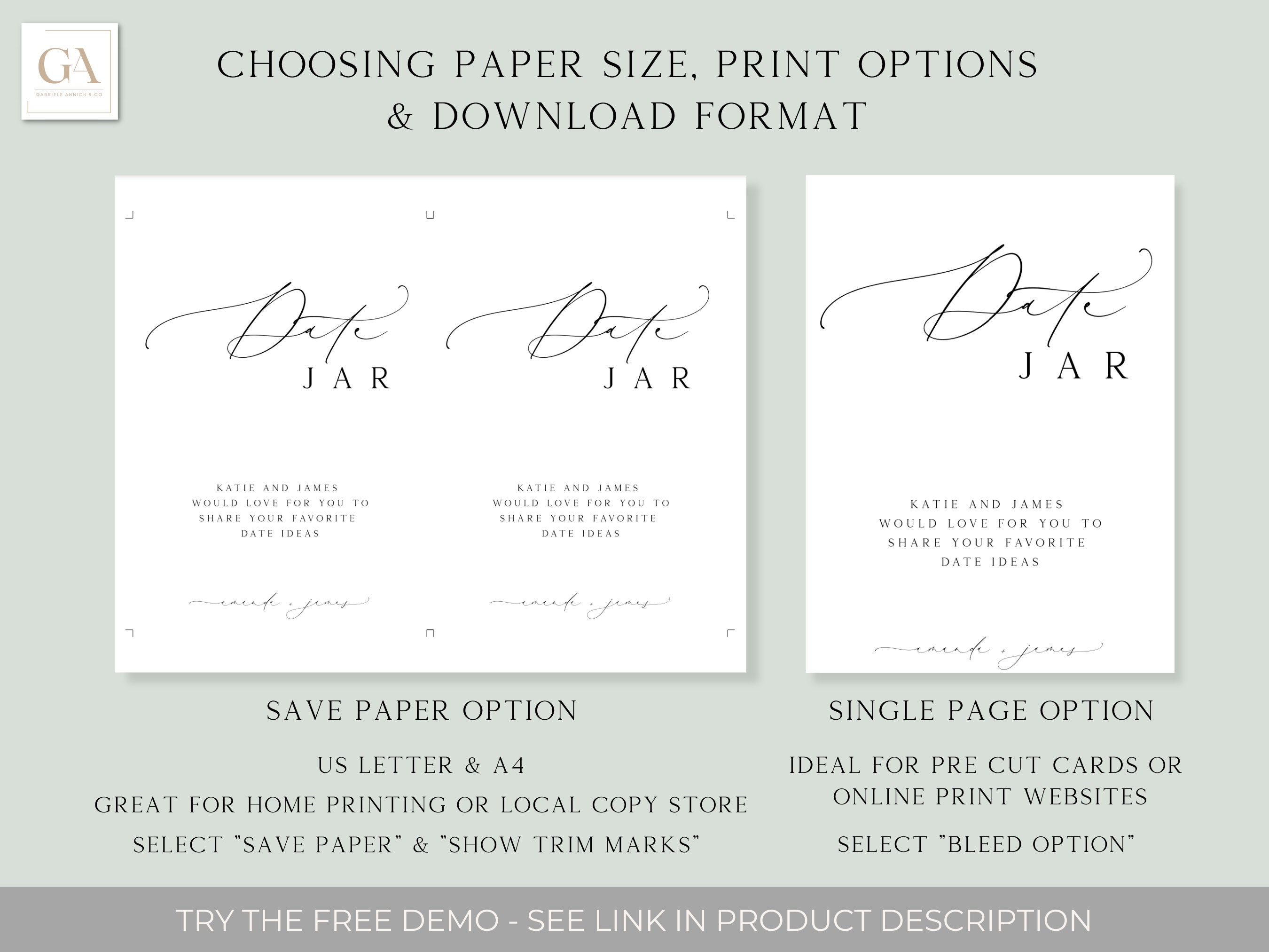 Date Jar Wedding Reception Modern Minimalist Digital Download Sign ...