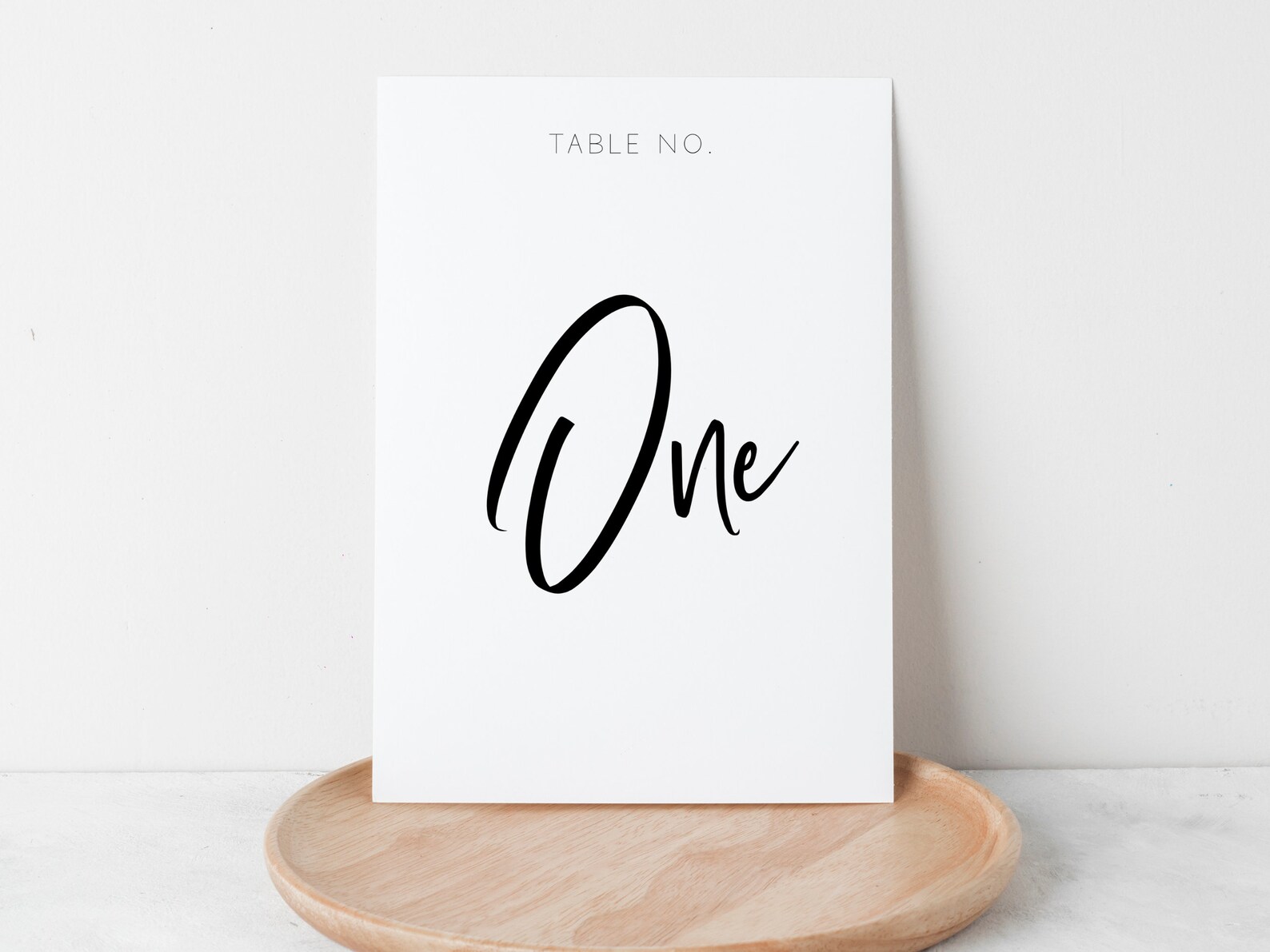 Table Number Minimalist Fun Reception Card Termplate Modern Seating ...