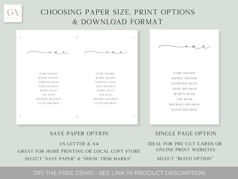 Table Number Wedding Seating Chart Table Assignment Card Modern ...