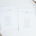 Table Number Wedding Seating Chart Table Assignment Card Modern ...