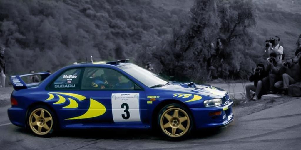Impreza WRC Poster: Colin Mcrae Rally Car Art for Car Enthusiasts - Etsy