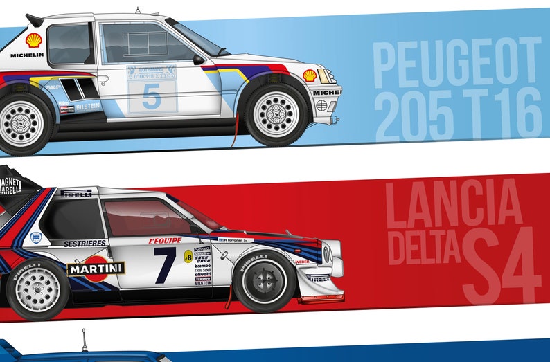 Group B Monsters of Rallying Wall Art Poster - Etsy UK
