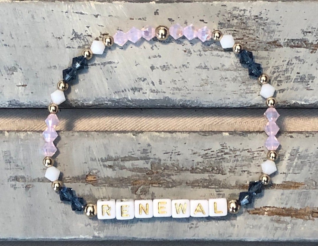 Word Bracelet-renewal-stackable Bracelet-custom Word Bracelet-gift ...