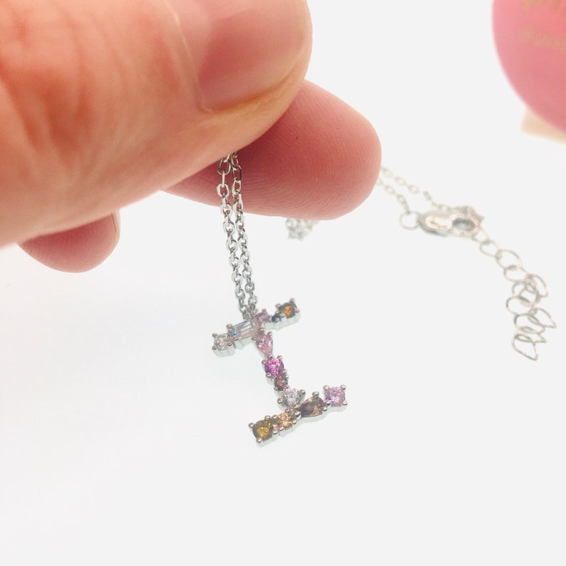 I Initial Chain Letter Positive Affirmations Gold Diamond - Etsy