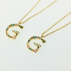 Good Luck Gifts Letter G Necklace 925 Silver Simple Initial - Etsy