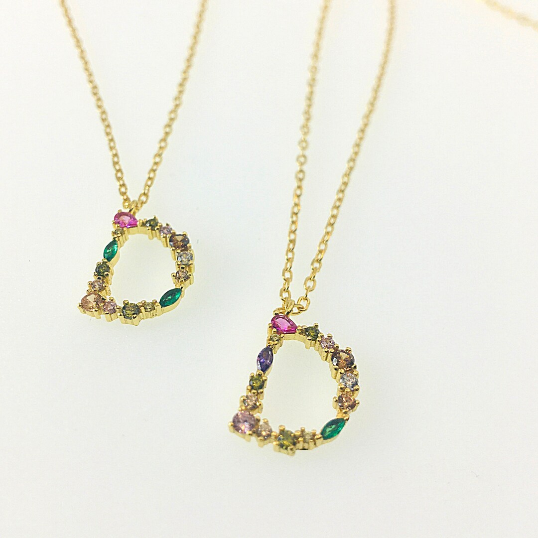 Engagement Gift Box, Initial D Necklace, D Initial Pin Alphabet ...