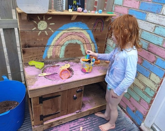 Mini Mud Kitchen With Working Tap UK Delivery Only - Etsy