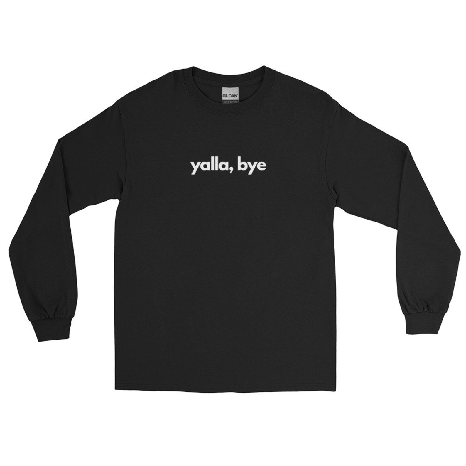 Yalla, Bye Long Sleeve Crew Neck Shirt - Etsy