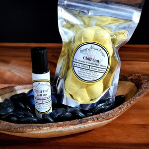 Chill Out Calming Crystal Infused Roll On Essential Oils - Etsy 日本