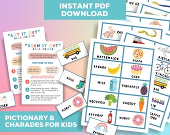 Draw It Out, Act It Out: Printable Animal-themed Charades and ...