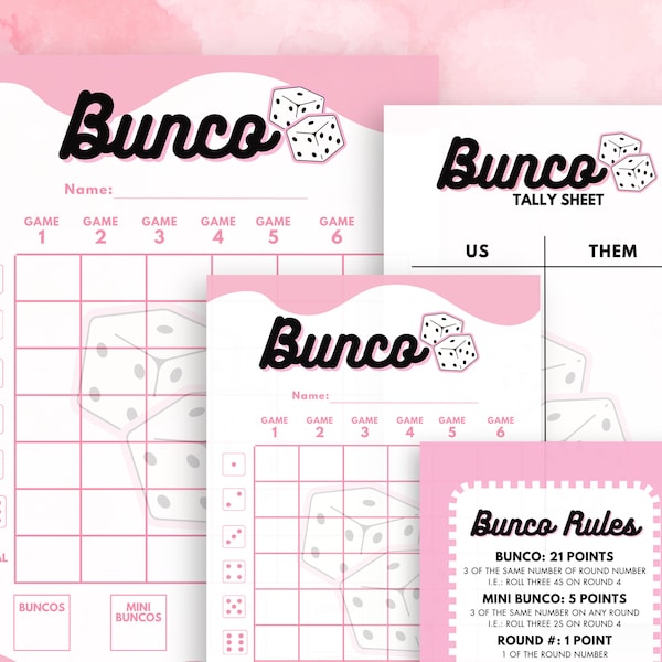 Printable Dice Score Cards - Etsy