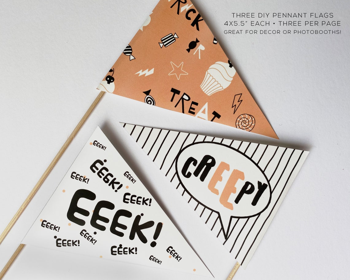 Ultimate Halloween Party Printable Decor Bundle Banners, Signs, Table ...