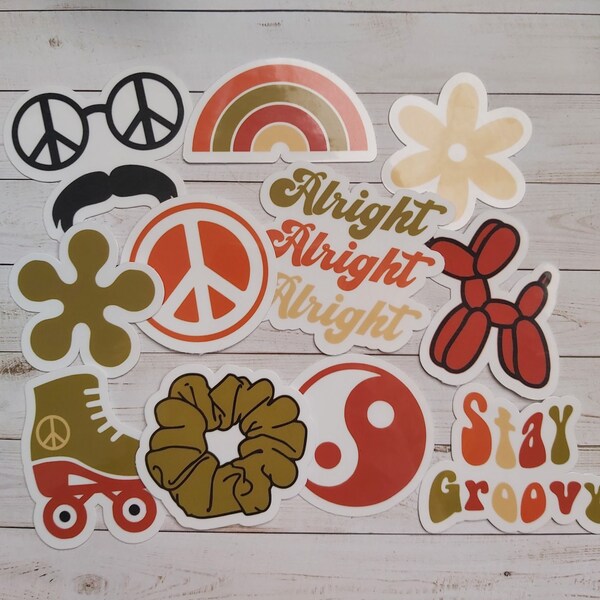 70s Stickers - Etsy