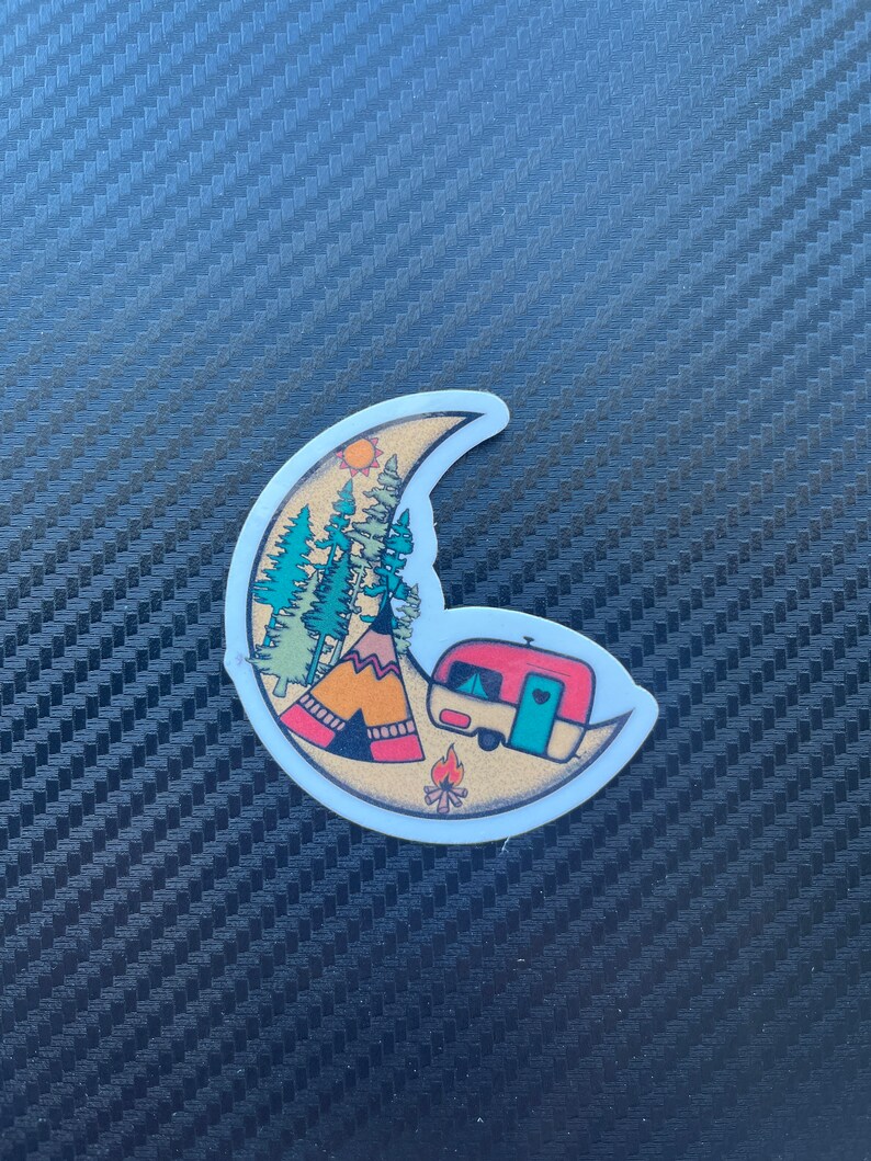 Camping Sticker Camper Sticker Camp Gifts Laptop Sticker - Etsy