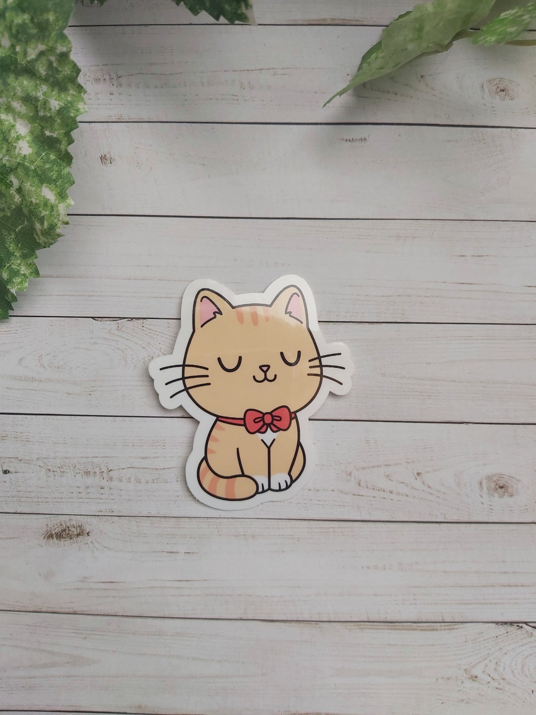 Little Cat Sticker, Kitty Sticker, Animal Label, Kitten Decal, Computer ...