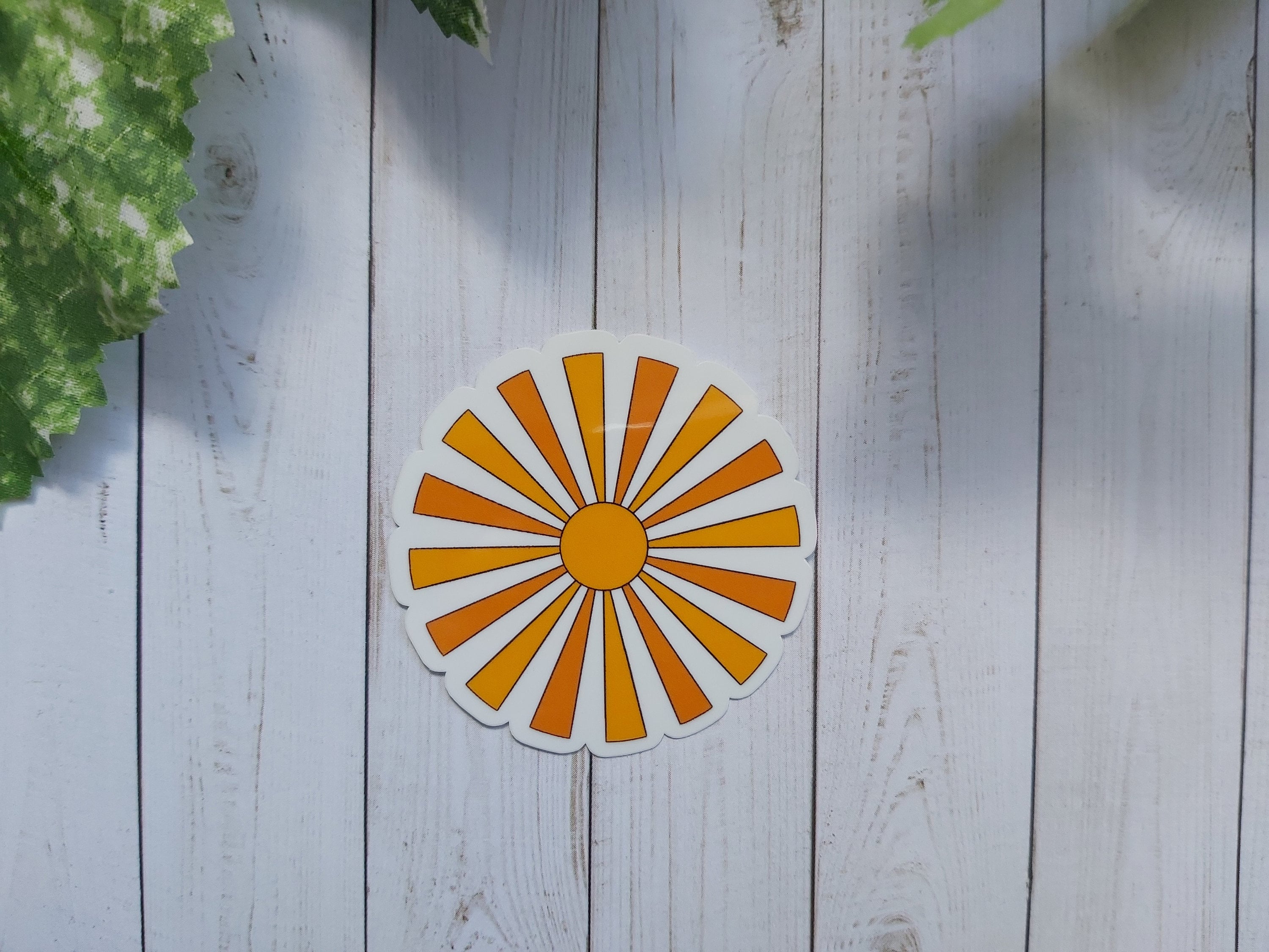 Retro Sun Sticker Vsco Sticker Retro Sticker Vinyl - Etsy